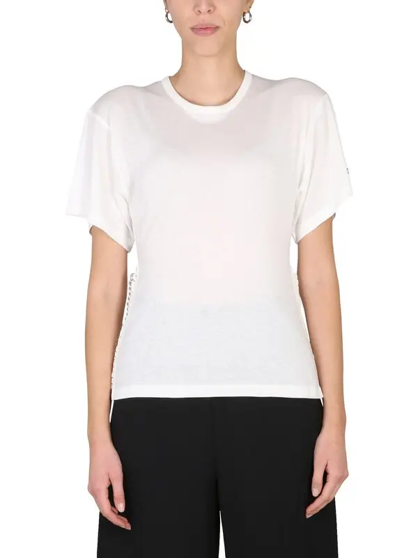 Stella McCartney T-shirt With Chain Detail - Ivory