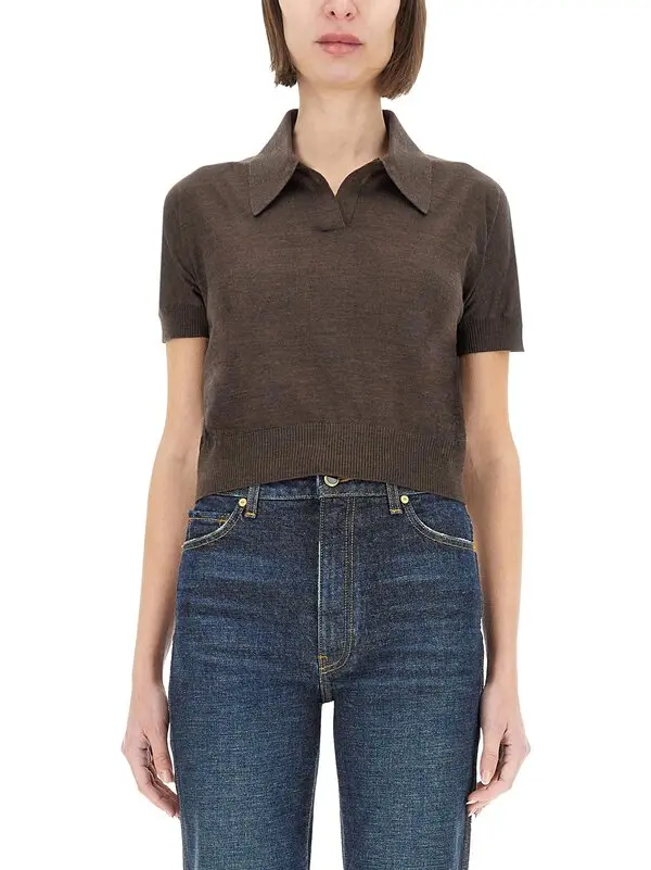 Khaite Morgane Top - Brown