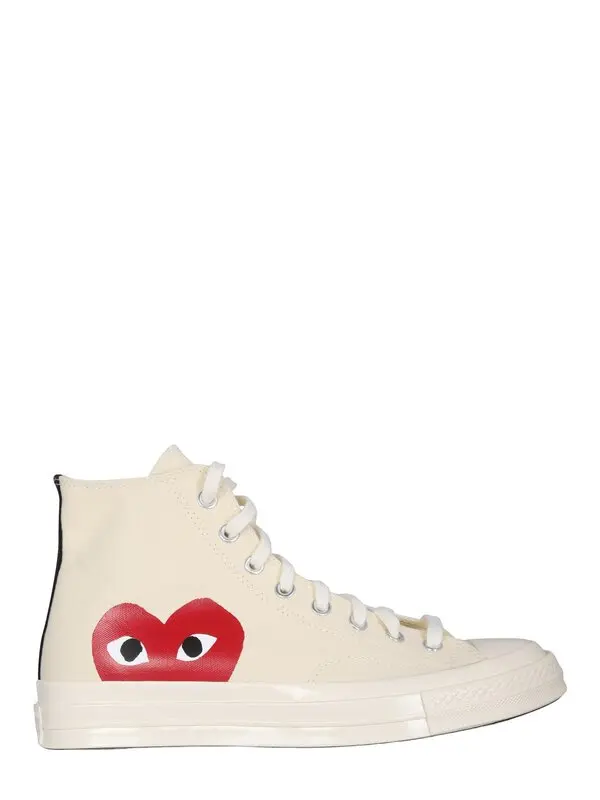 COMME DES GARCONS PLAY CONVERSE Chuck 70 High-top Sneakers - White