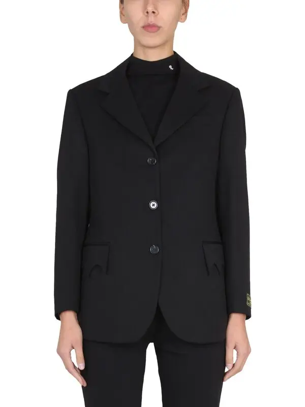 Raf Simons Single-breasted Jacket - Black