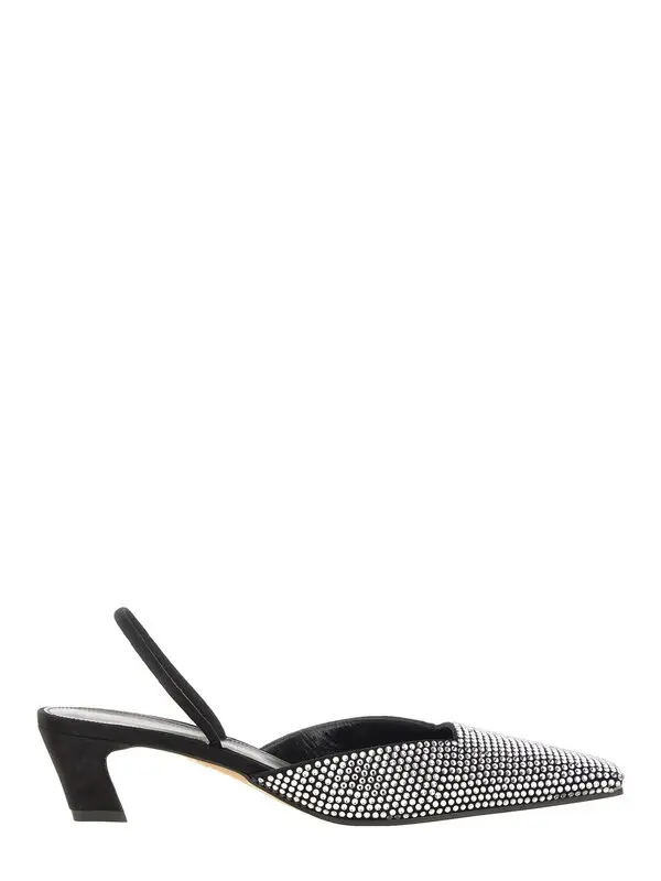 Khaite Roosevelt Slingbacks - Black