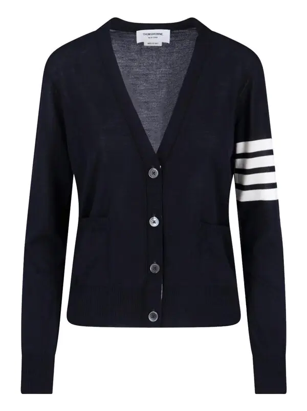 Thom Browne 4-bar Cardigan - Blue