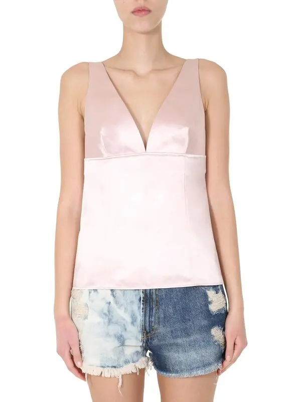 Givenchy V-neck Top - Pink