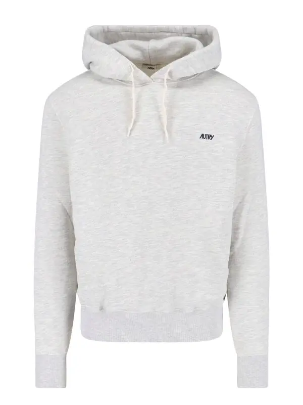 AUTRY Cotton Blend Hoodie - Gray