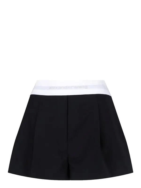 Comme Des Garçons Wool Shorts - Black