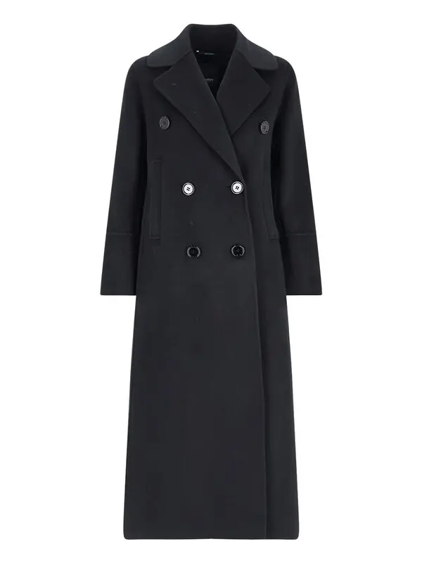 Max Mara Virgin Wool Coat - Black