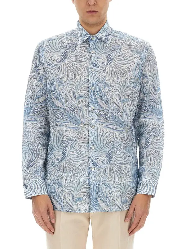 Etro Cotton Shirt - Azure