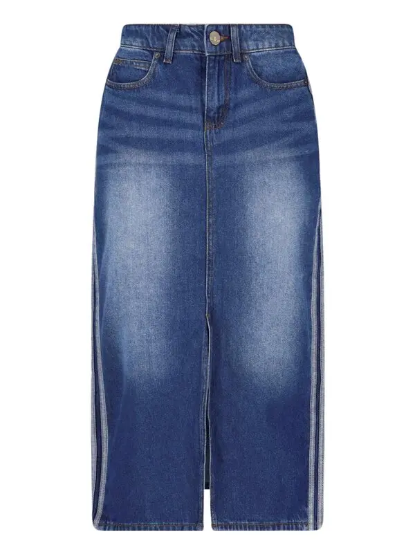 Victoria Beckham Denim Midi Skirt - Blue