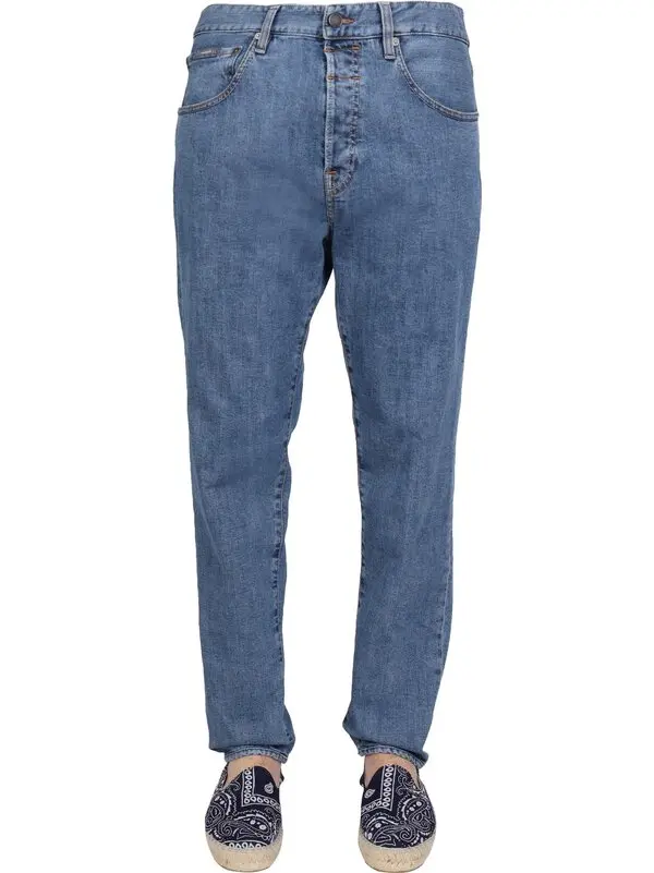 LARDINI Five-pocket Jeans - Denim