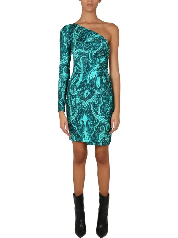 Etro Paisley Print Dress - Green