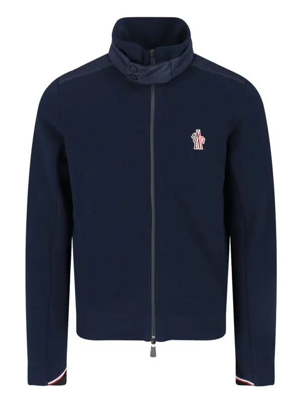 Moncler Logo Cardigan - Blue
