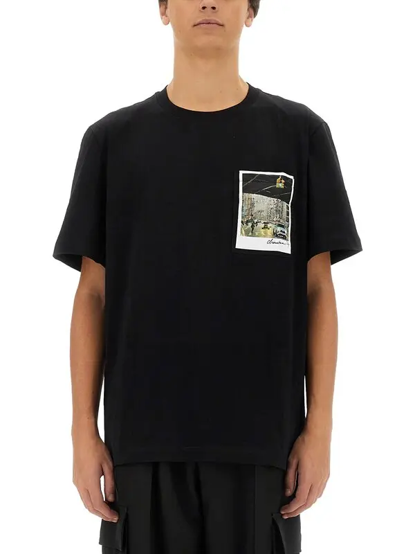 Helmut Lang T-shirt With Logo - Black