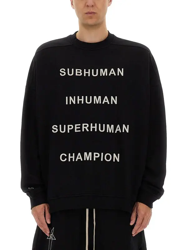 CHAMPION X RICK OWENS Jumbo Sweatshirt - Black