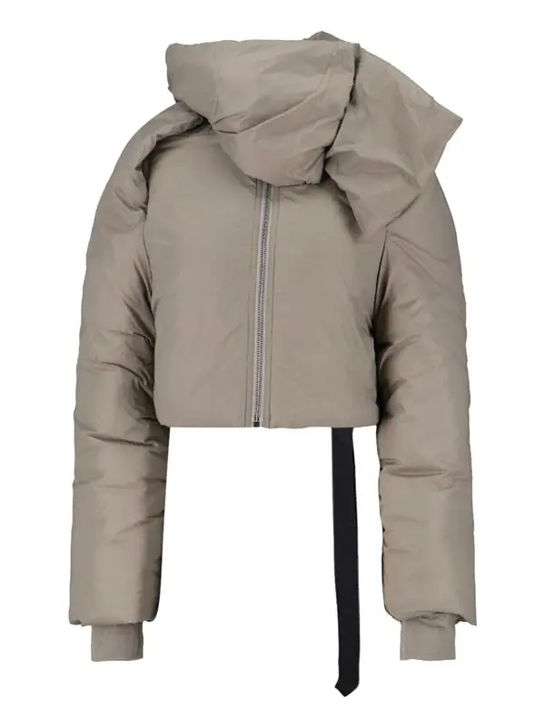 Rick Owens Padded Crop Down Jacket - Gray