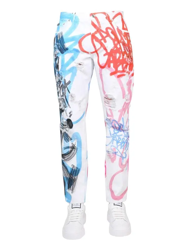 Dolce & Gabbana Loose Fit Jeans - Multicolour