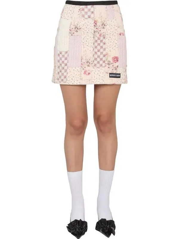 MARINE SERRE Mini Boutis Skirt - Multicolour