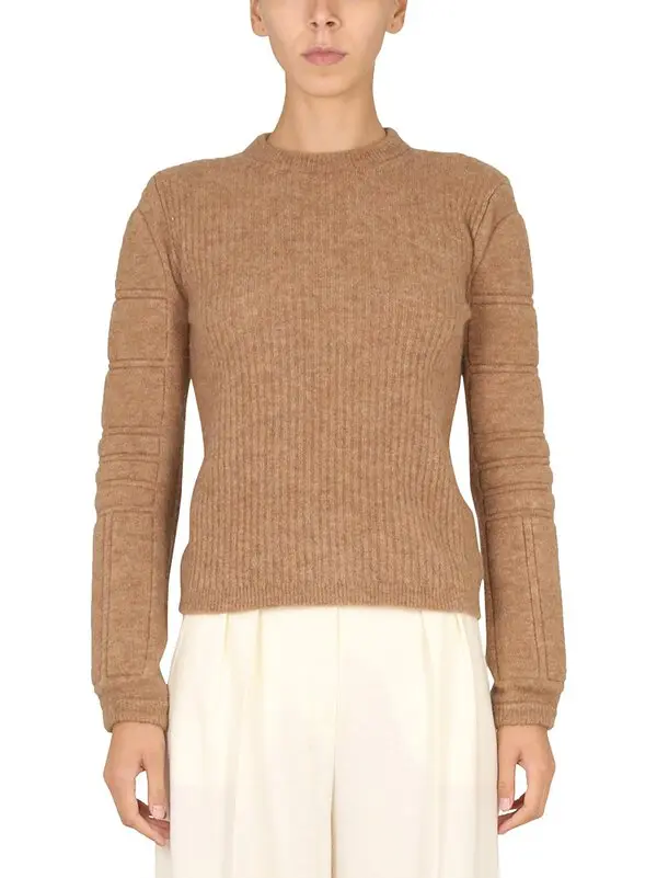 Max Mara Mohair Yarn Knit Top - Beige