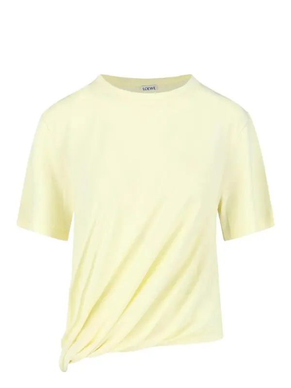 RÓHE Asymmetrical T-shirt - Yellow