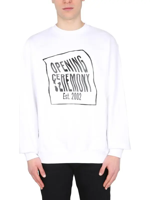 Opening Ceremony Crew Neck Sweatshirt - White