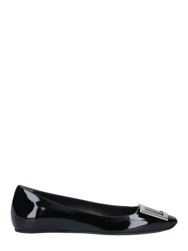 ROGER VIVIER Trompette Ballet Flats - Black