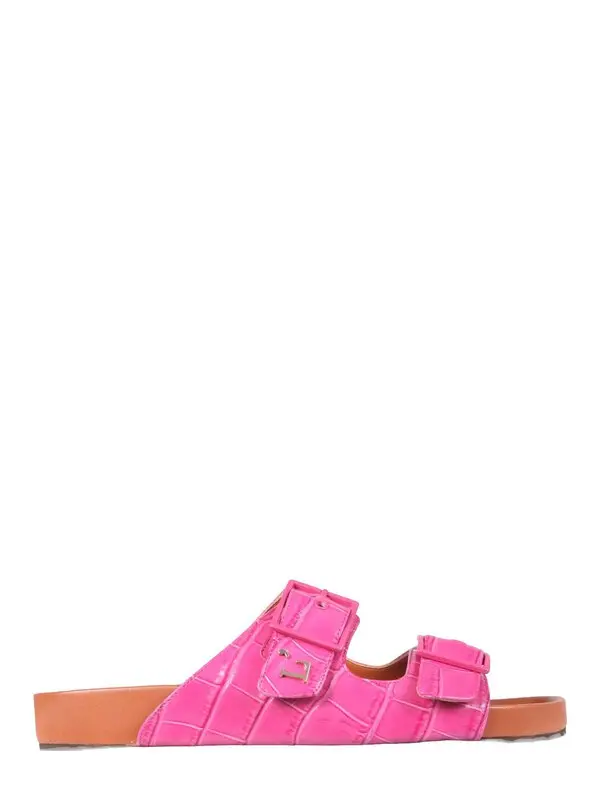 L' AUTRE CHOSE Sandals With Print Leather - Fuchsia