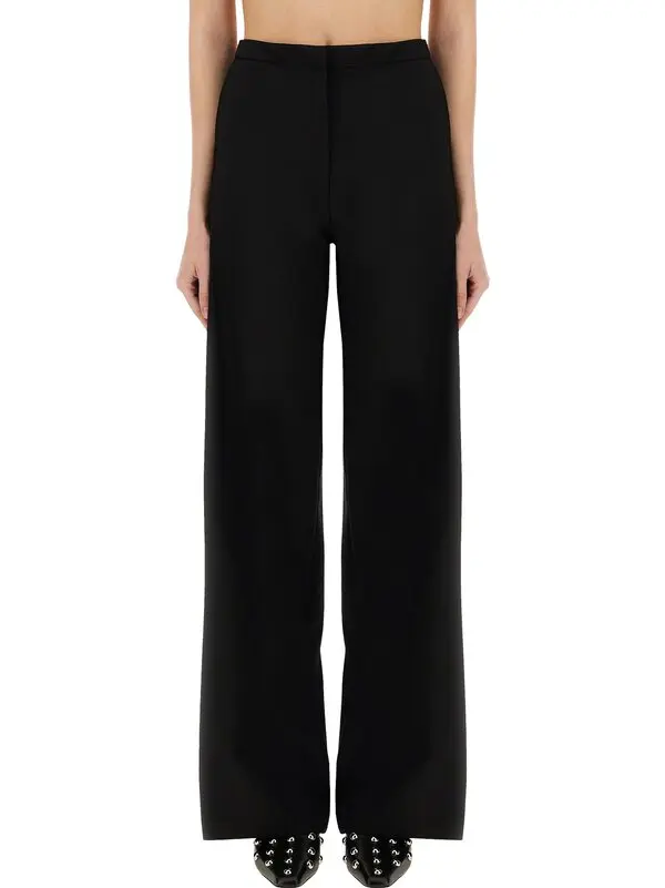 PT TORINO Wide Leg Trousers - Black