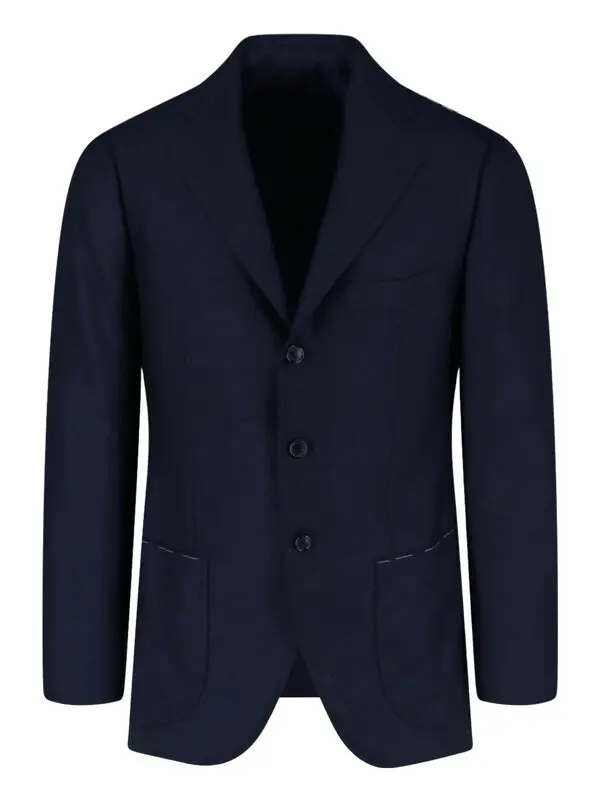Cesare Attolini Cashmere Single-breasted Blazer - Blue