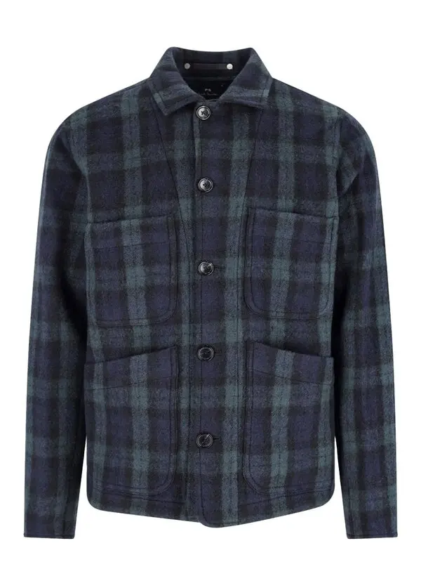 Paul Smith Wool Shirt Jacket - Green