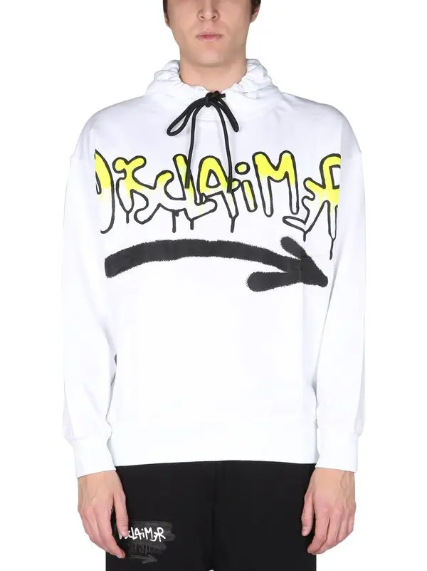 DISCLAIMER Sweatshirt With Logo - White