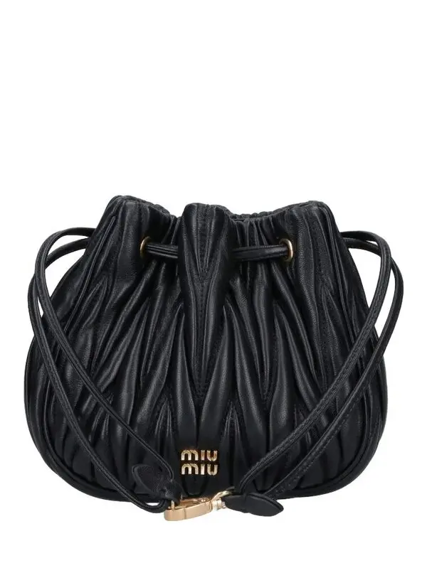 Miu Miu Courrèges Logo Pouch - Black
