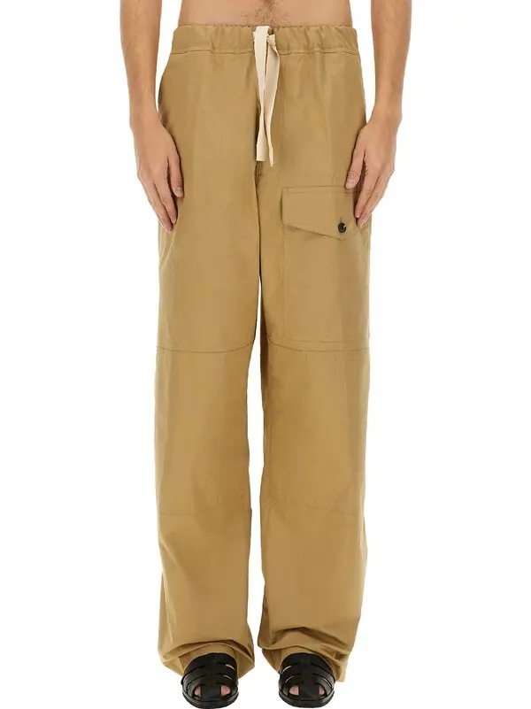Dries Van Noten Cotton Pants - Beige
