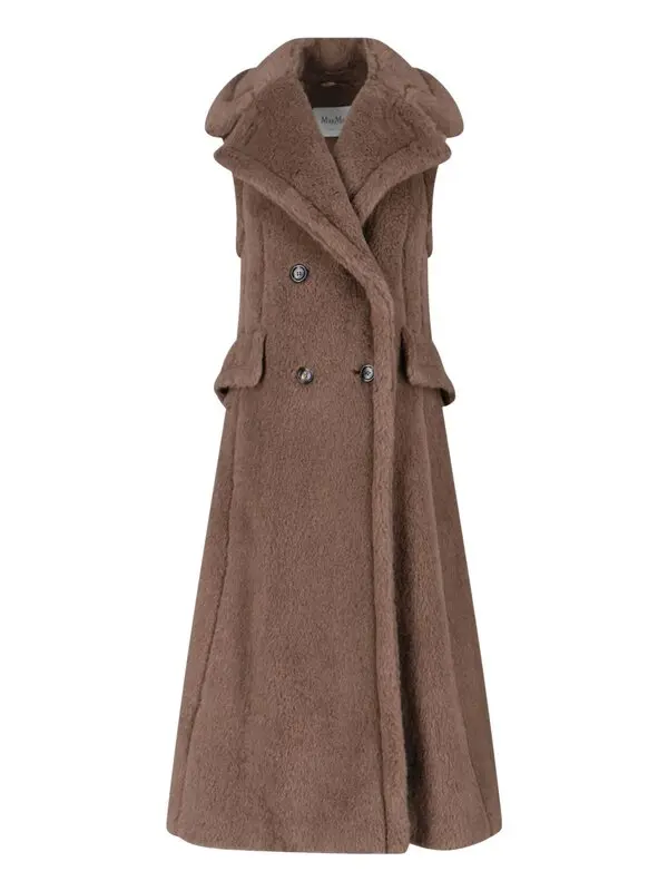 Max Mara Boario Sleeveless Coat - Brown
