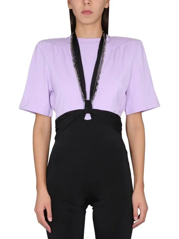 Attico T-shirt Jewel - Lilac