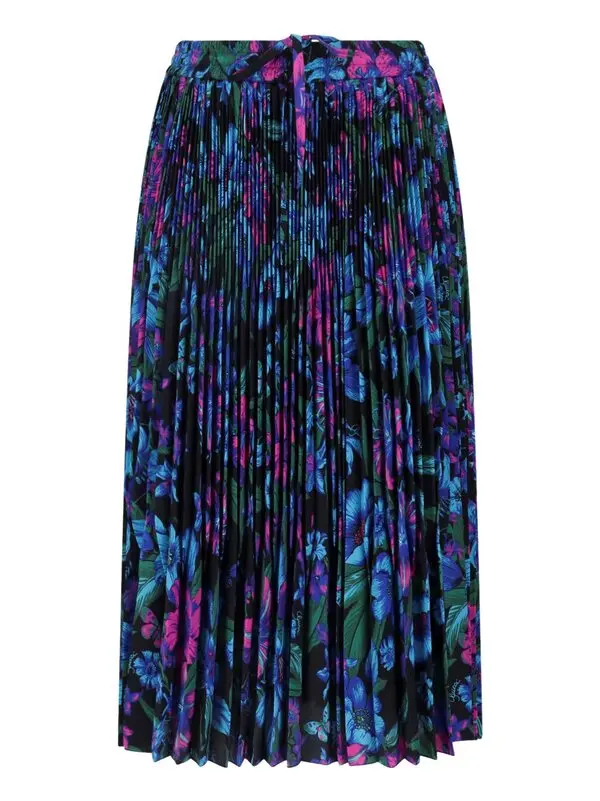 Loro Piana Silk Midi Skirt - Multi