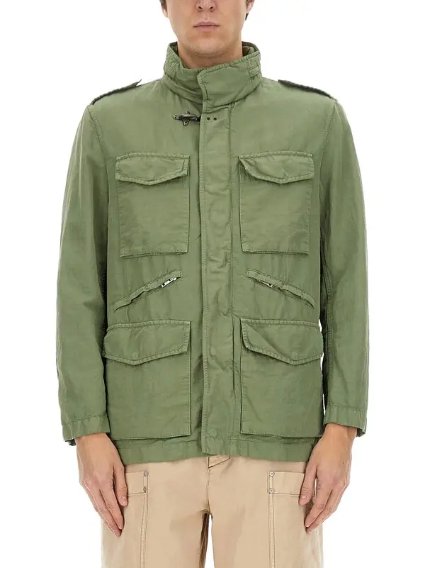 FAY Jacket With Pockets - Green