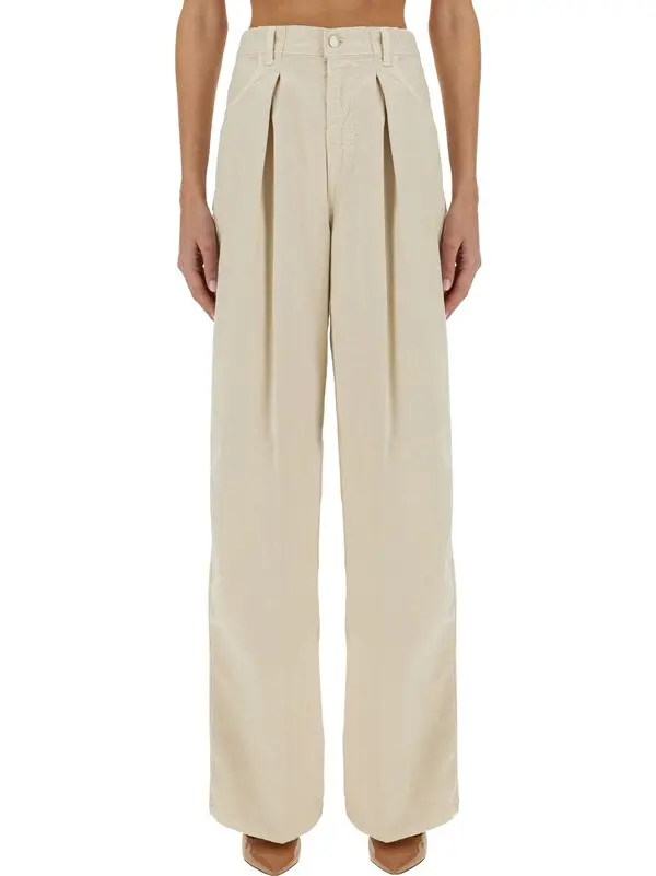 HAIKURE Wide-leg Jeans - Beige