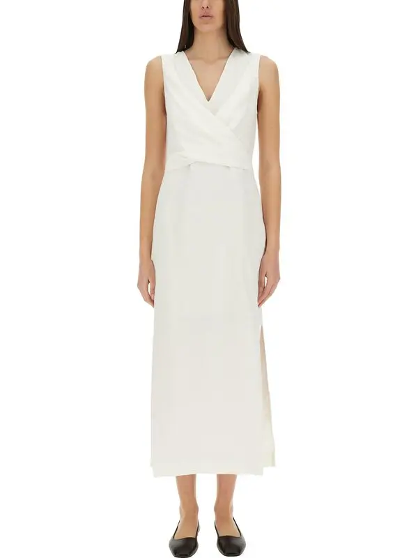 Brunello Cucinelli Wrap-effect Dress - White