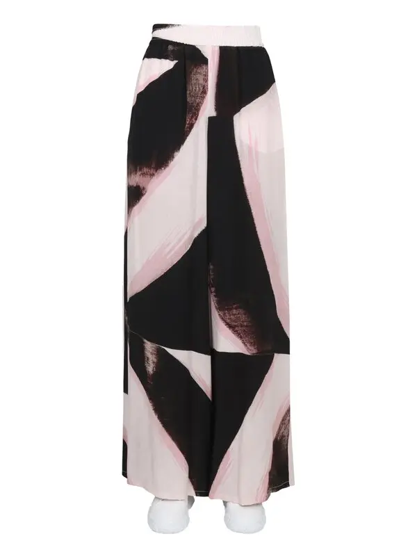 Alexander McQueen Brushstroke Graphic Pants - Black