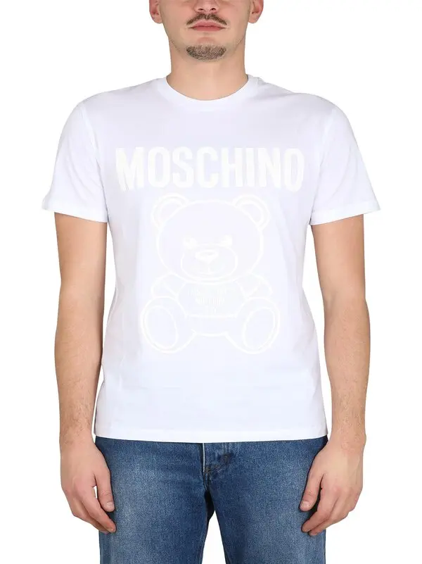 Moschino Teddy Bear Organic Jersey T-shirt - White