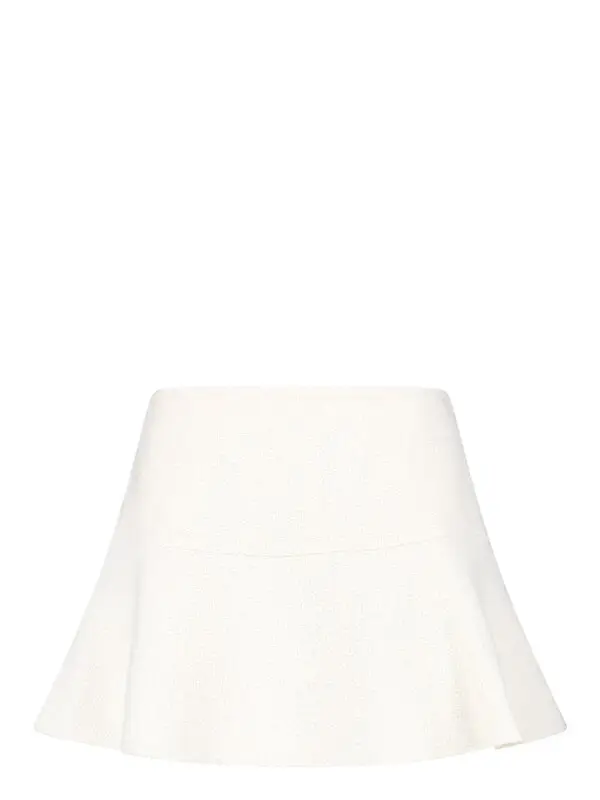 Gucci Tweed Midi Skirt - White