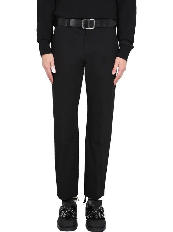 Alexander McQueen Straight Leg Workwear Pants - Black