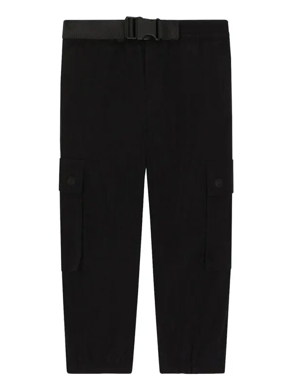 Dolce & Gabbana Cargo Pants With Belt - Black