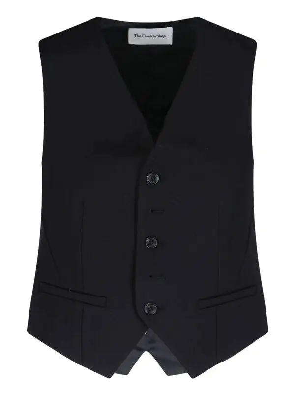 THE FRANKIE SHOP Vest With Strap Detail - Black