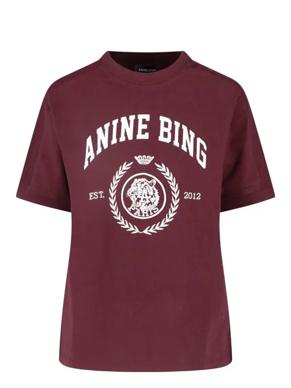 Moncler Cotton Jersey T-shirt With Logo - Red