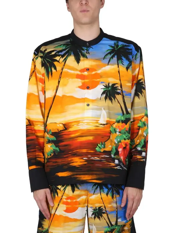 Dolce & Gabbana Hawaii Print Shirt - Multicolour