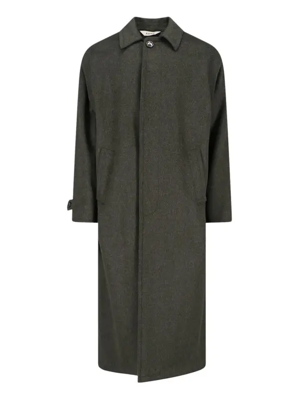 Aspesi Virgin Wool Loden Coat - Green