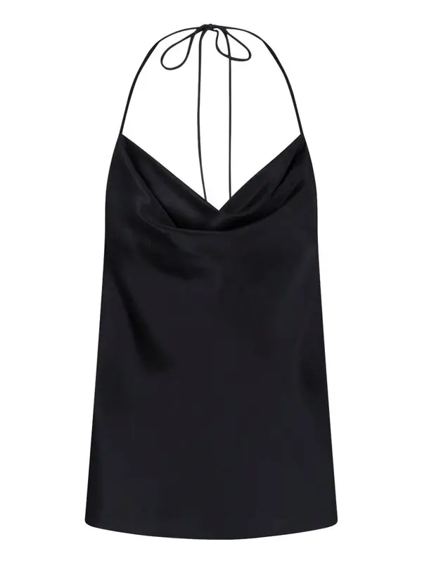 Valentino Garavani Sleeveless Silk Top - Black