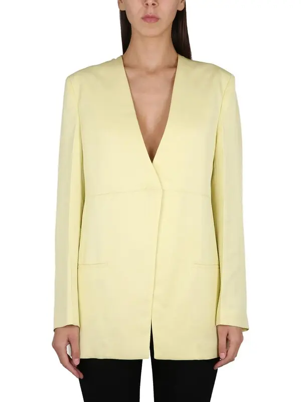 JIL SANDER Jacket With Back Slit - Yellow