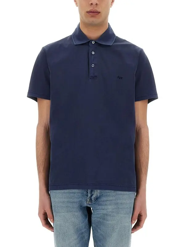 FAY Jersey Polo - Blue