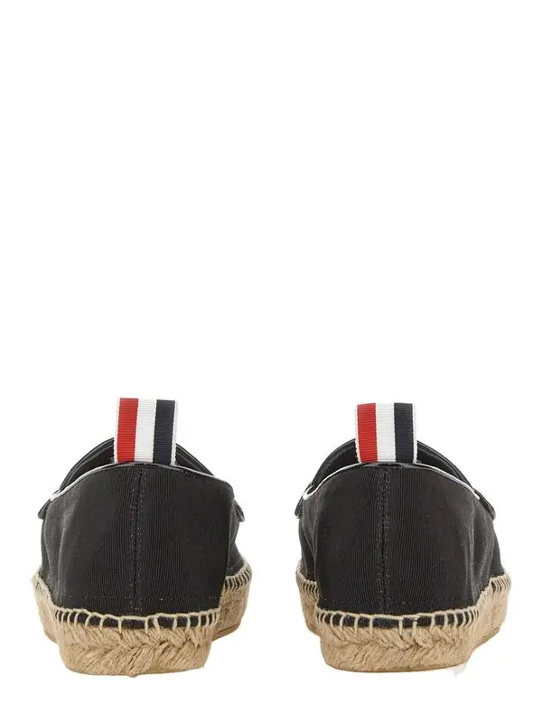Thom Browne Espadrille Penny Loafers - Black
